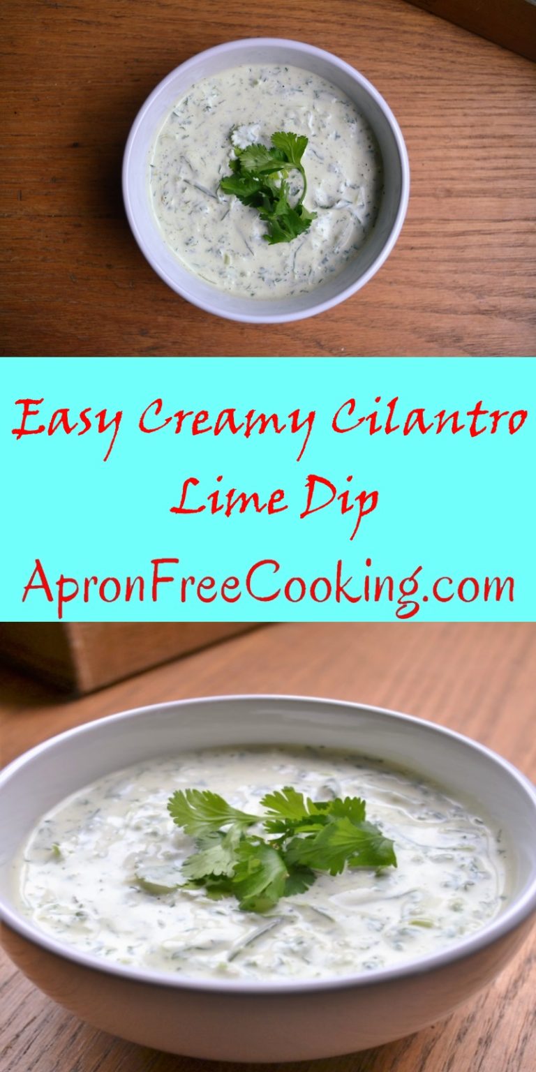 Make Your Own Easy Creamy Cilantro Lime Chip Dip – Apron Free Cooking